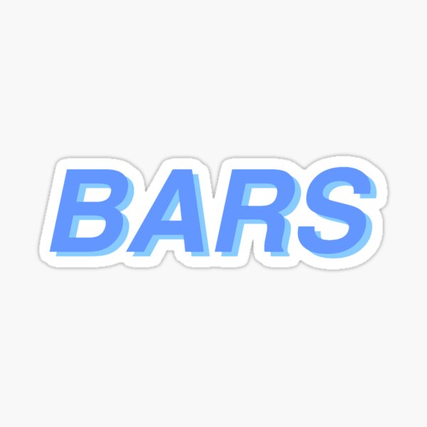 "BARS" Sticker by alexa1125 | Redbubble