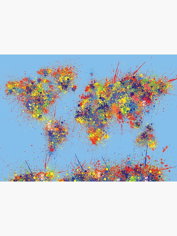 "World Map brush strokes" Photographic Print for Sale by BekimART ...