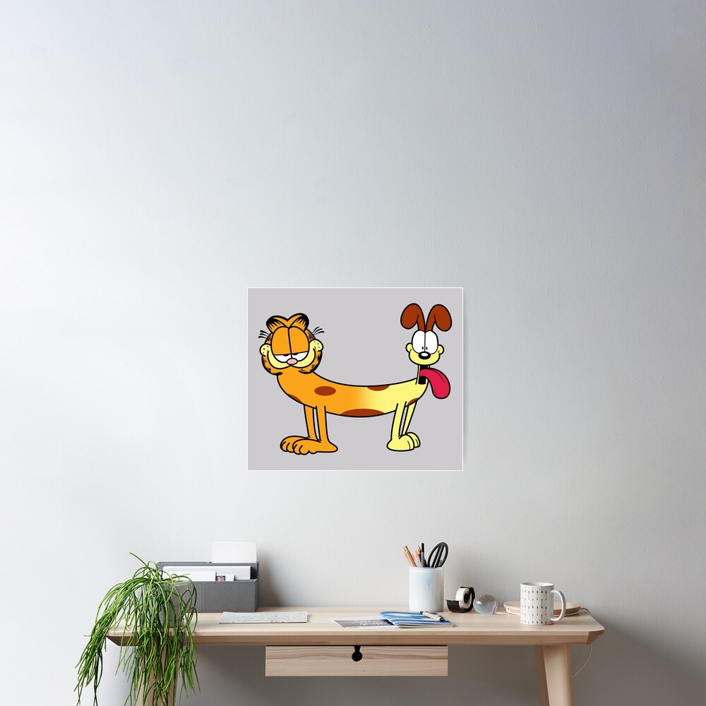 "Garfield & Odie Catdog Mashup" Poster by 90sOE | Redbubble