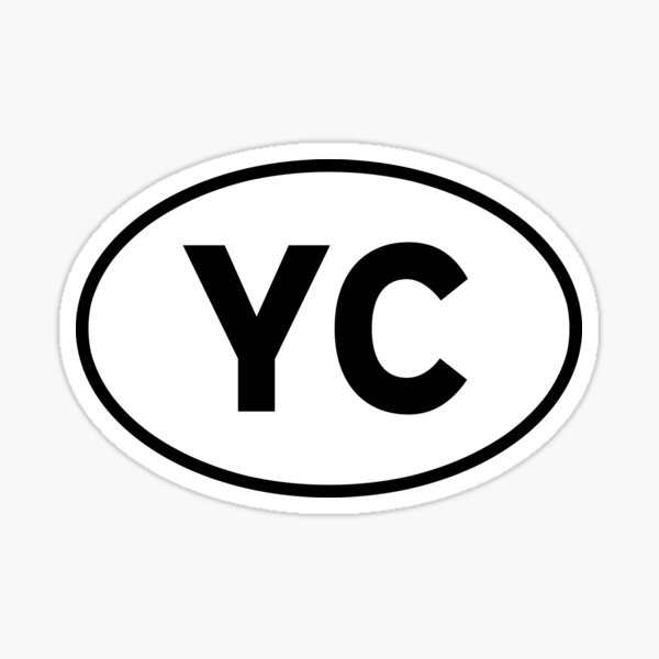"Oval YC" Sticker for Sale by ovals2 | Redbubble