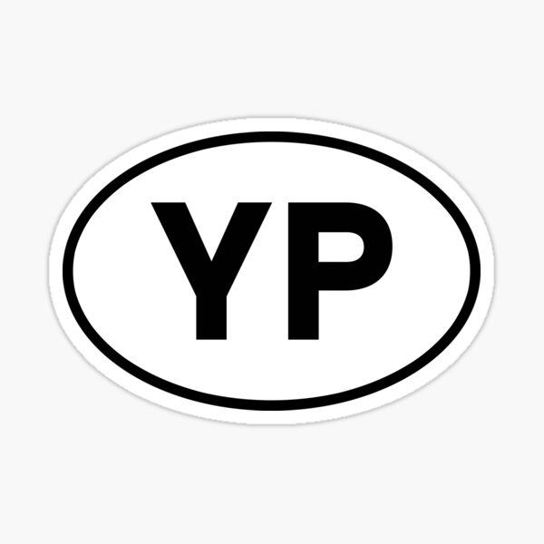 "Oval YP" Sticker for Sale by ovals2 | Redbubble