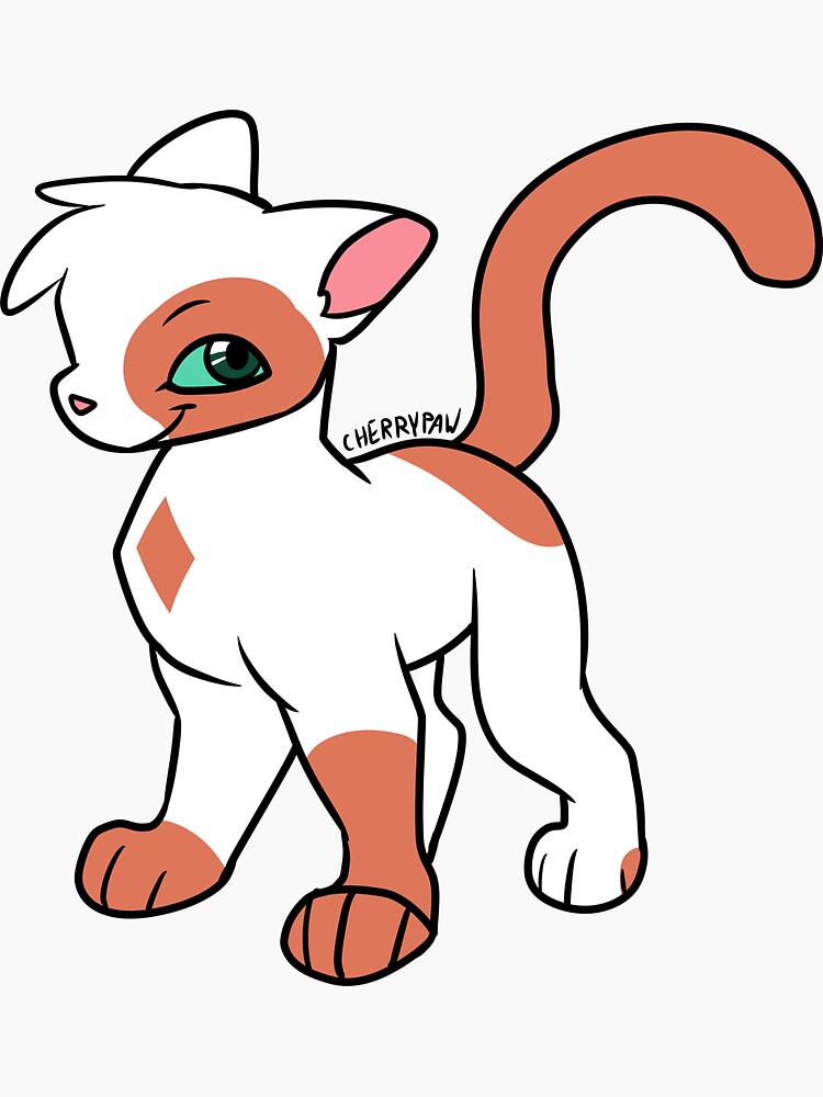 "Cherrypaw" Sticker for Sale by Draikinator | Redbubble