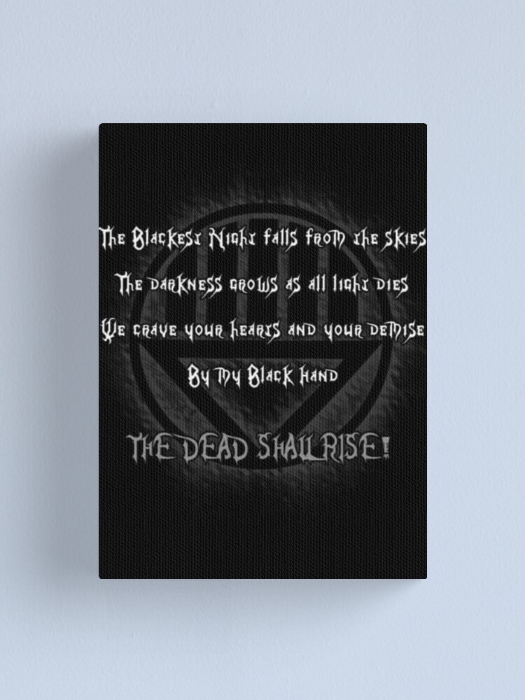 "black lantern oath" Canvas Print for Sale by hellgatts | Redbubble