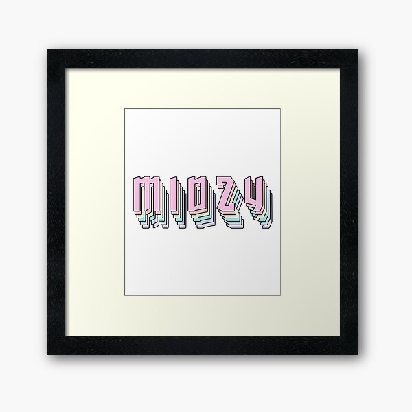"KPOP ITZY MIDZY FANDOM NAME" Framed Art Print by LySaVN | Redbubble