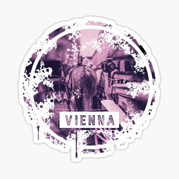 "VIENNA GRAFFITI LOGO" Sticker for Sale by asymmetrickid | Redbubble