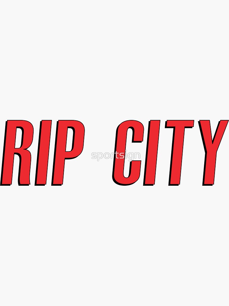 "Rip City Basketball Portland" Sticker for Sale by sportsign | Redbubble