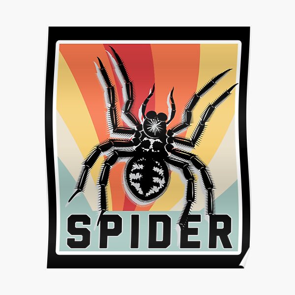 "Spider Retro Arachnid" Poster by itsHoneytree | Redbubble