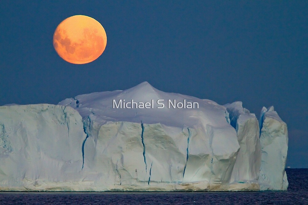"Blue (full) moon over Antarctica" by Michael S Nolan | Redbubble
