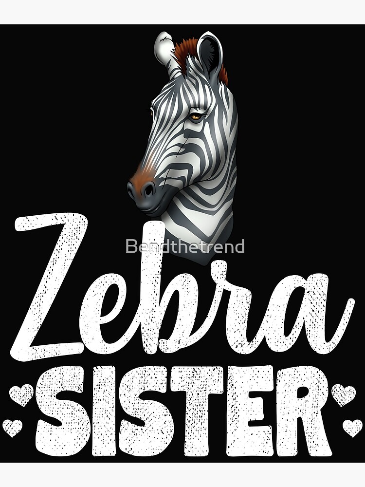 "Zebra Sister African Safari Zoo Animal" Art Print for Sale by ...