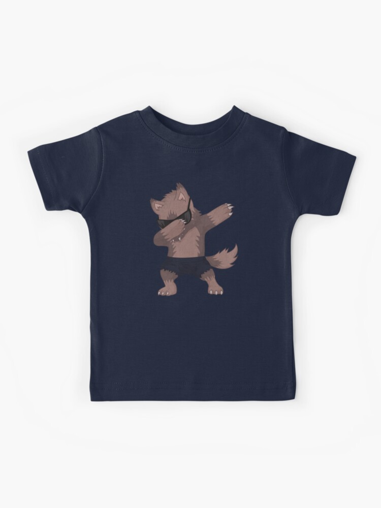 "Dabbing Werewolf - Cool Werewolf - Funny Halloween graphic" Kids T ...