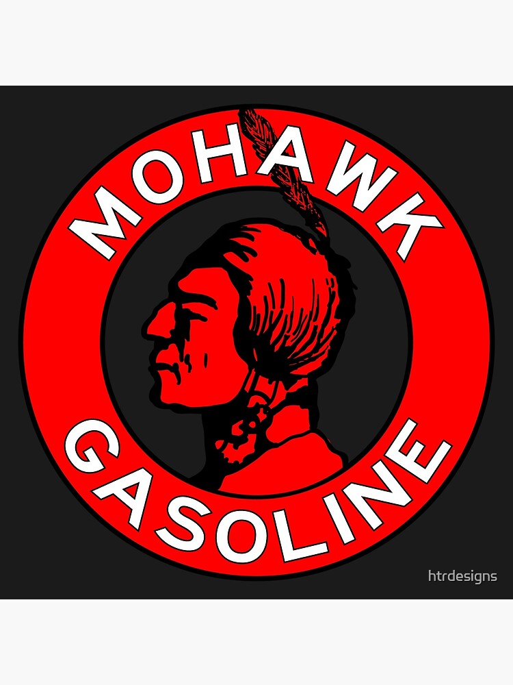 "Mohawk Gasoline vintage sign flat version" Poster by htrdesigns ...