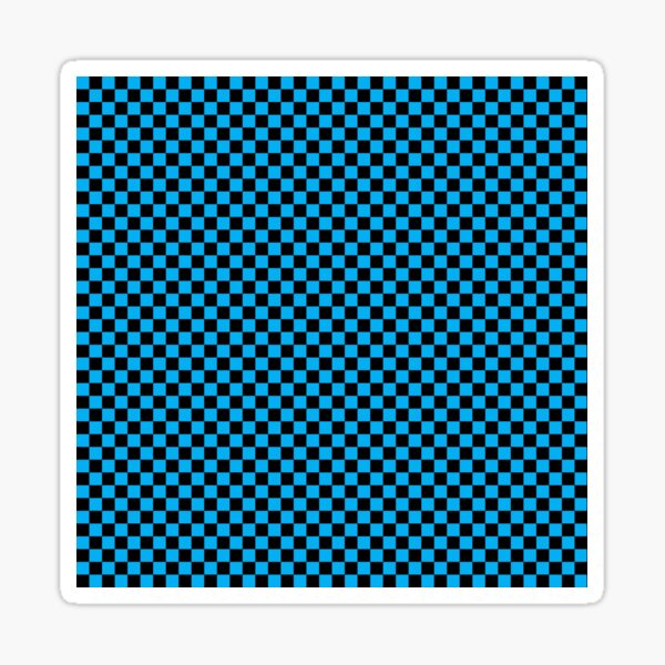 "Blue and Black Check" Sticker for Sale by Shadow2403 | Redbubble
