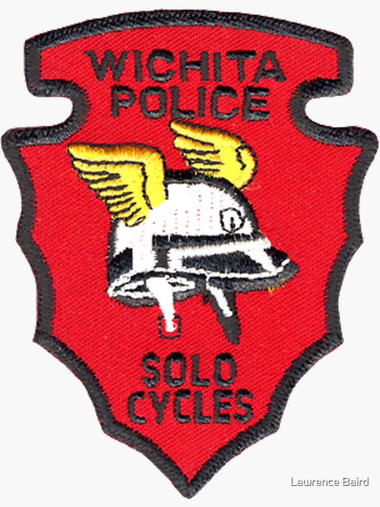 "Wichita PD Solo Cycles" Sticker for Sale by lawrencebaird | Redbubble