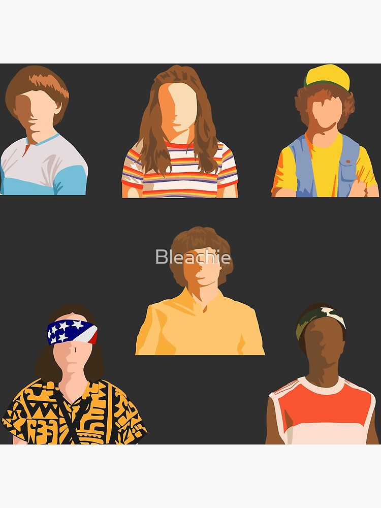 "Minimal Stranger Things Sticker Pack" Poster by Bleachie | Redbubble