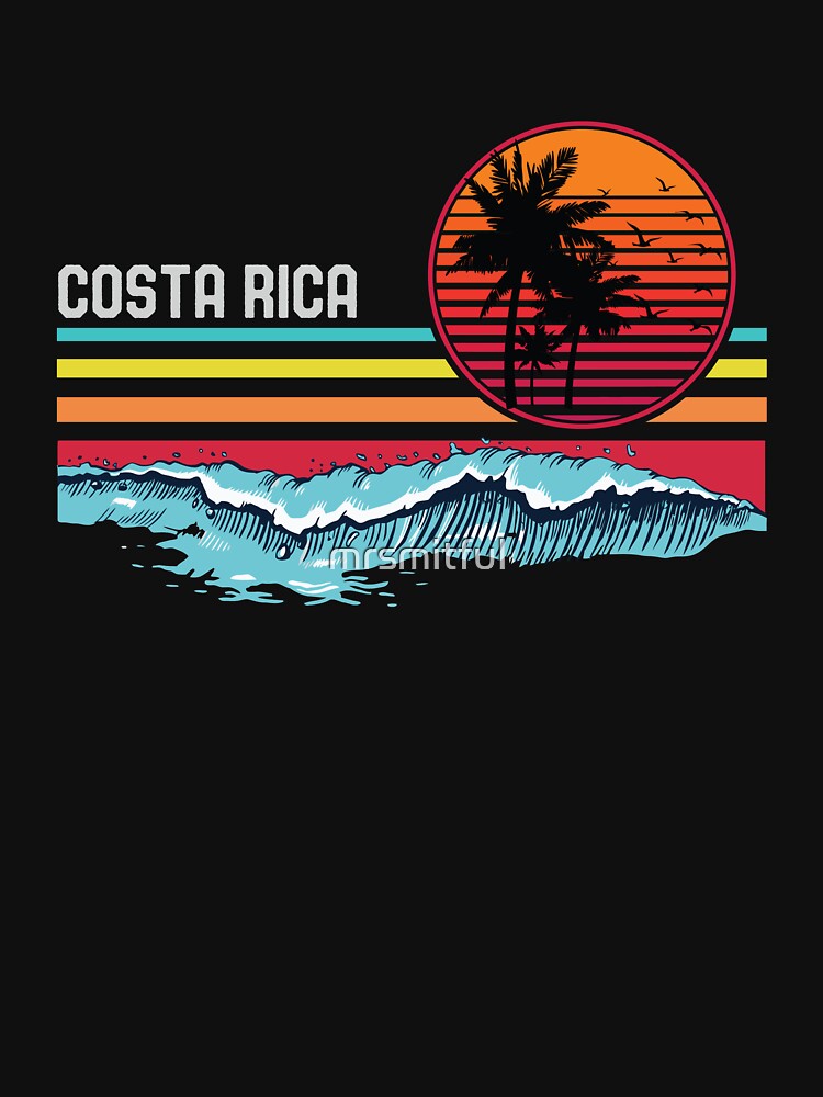 "Vintage Costa Rica Beach Sunset Surfing Retro Surf" T-shirt for Sale ...