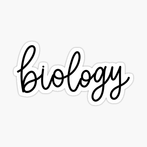 "Biology - Folder/Binder Sticker " Sticker by RT-Lettering | Redbubble