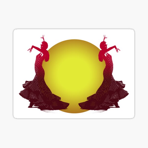"Flamenco Dancer " Sticker for Sale by brookhouse | Redbubble