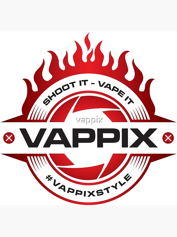 "Vappix Black/Red Logo" Photographic Print for Sale by vappix | Redbubble