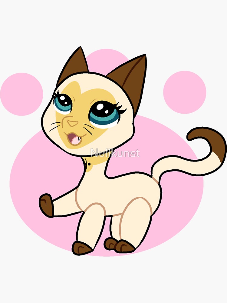 "LPS: Shorthair Cat #3573" Sticker for Sale by Nullkunst | Redbubble