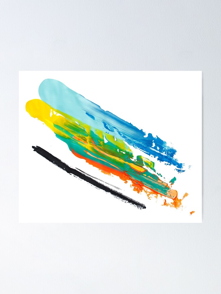 "Paint Smear" Poster for Sale by Vectorlicious | Redbubble