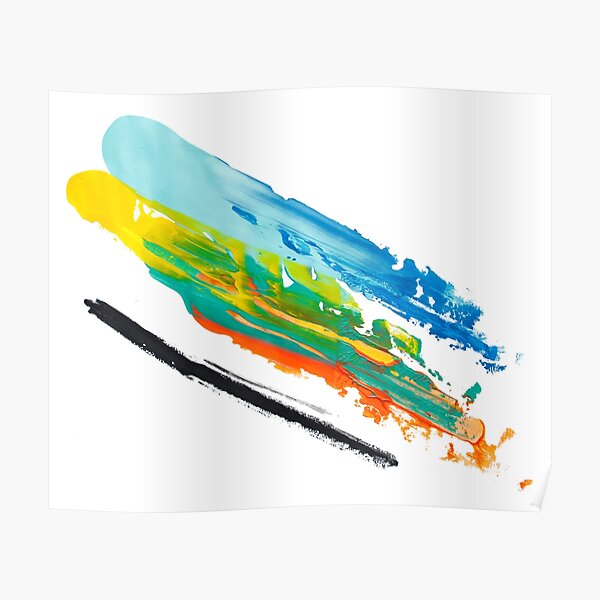 "Paint Smear" Poster for Sale by Vectorlicious | Redbubble
