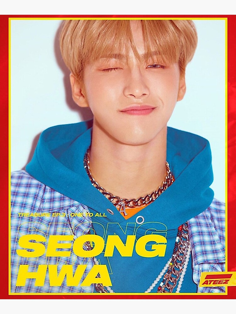 "ATEEZ ILLUSION Seonghwa" Poster for Sale by LT22 | Redbubble
