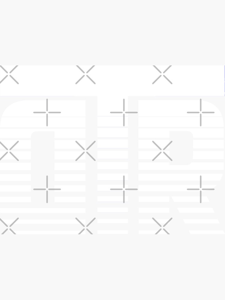 "DTR White Logo w/ Royal Blue " Sticker by downtownrams | Redbubble