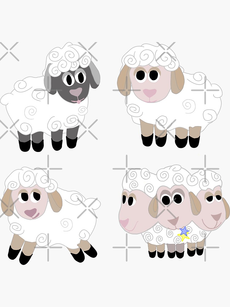 "Bo Peeps Sheeps" Sticker for Sale by Sharilea | Redbubble