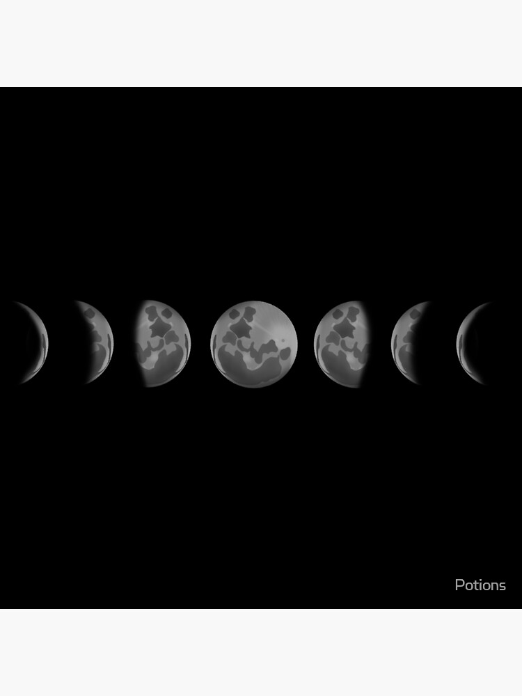 "Horizontal Moonphases" Poster by Potions | Redbubble