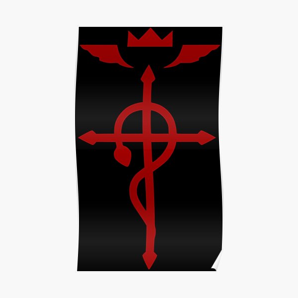 "Fullmetal Alchemist - Flamel Insignia (Red)" Poster for Sale by ...
