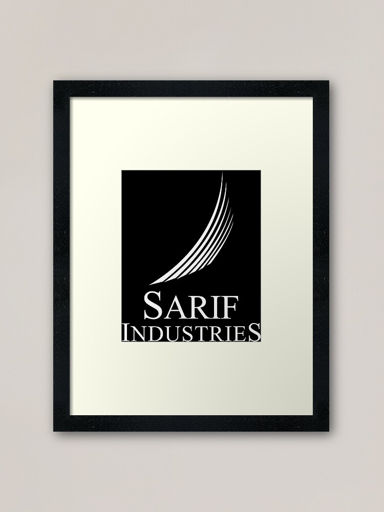 "Sarif Industries Logo (White)" Framed Art Print for Sale by Fireseed ...
