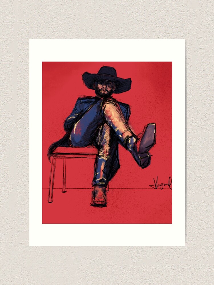 "Donald Cowboy Cerrone Portrait" Art Print for Sale by abhx | Redbubble