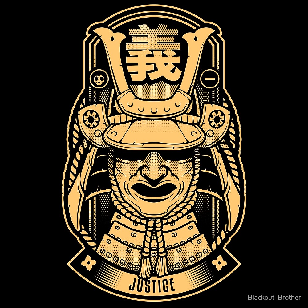 "Gi ( Justice ) - 7 Bushido Virtues Series" by Blackout Brother | Redbubble
