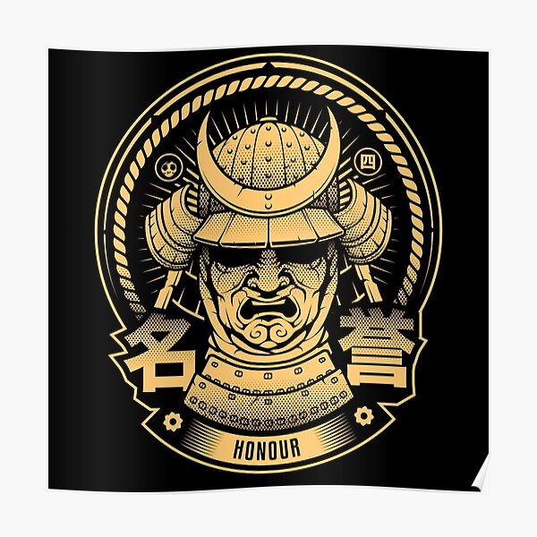 "Meiyo ( Honour ) - 7 Bushido Virtues Series" Poster by BlackoutStore ...