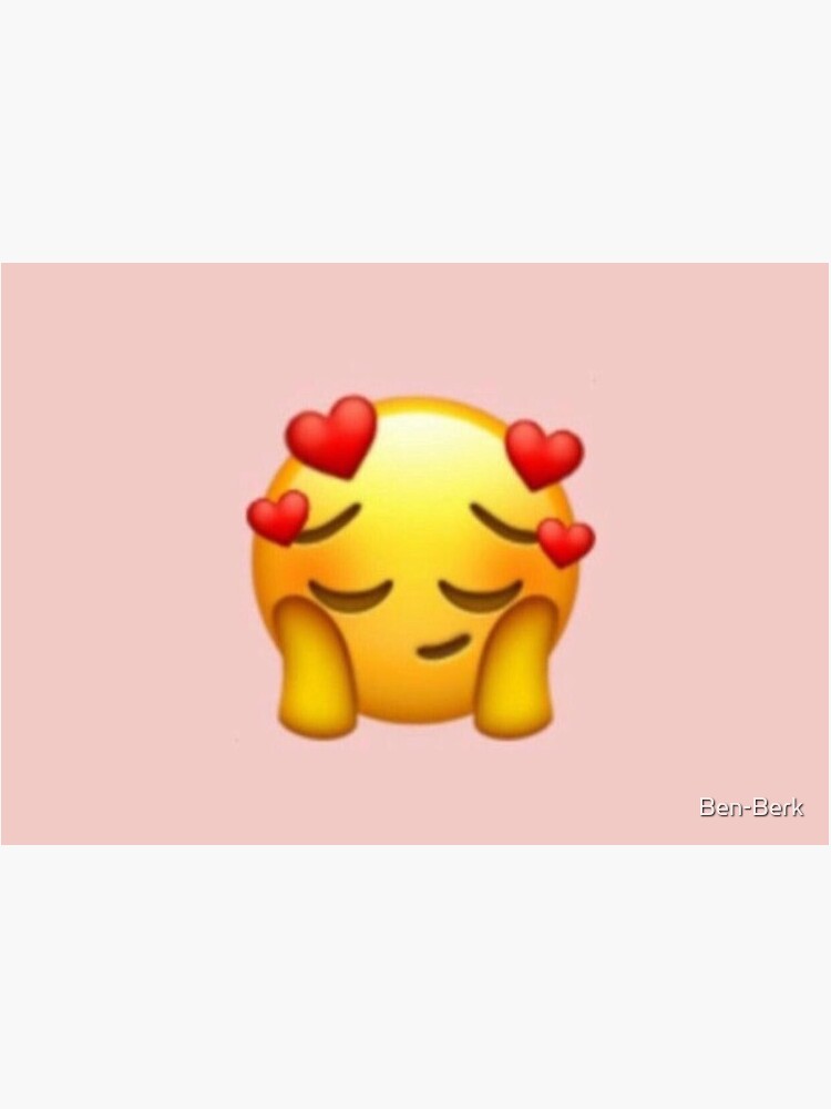 Pegatina «Emoji lindo de la cara del corazón de Smooshy» de Ben-Berk ...