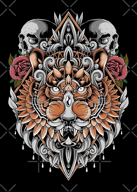 "Holy Tiger" by GODZILLARGE | Redbubble