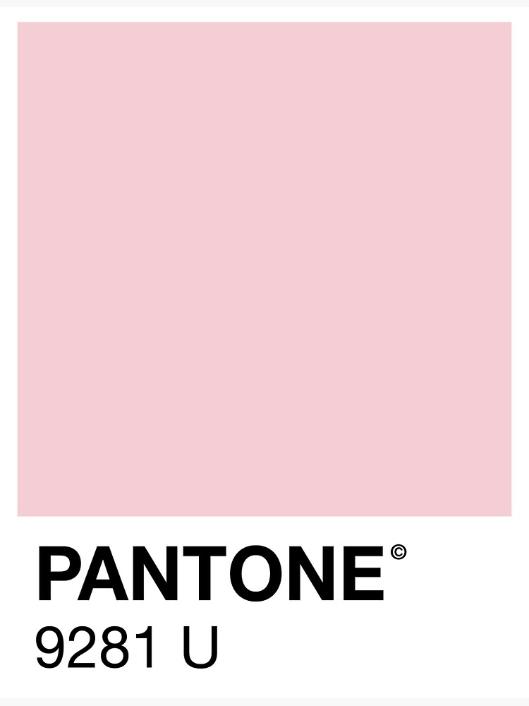 "Pantone Pink 9281 U" Sticker for Sale by lilywonng | Redbubble