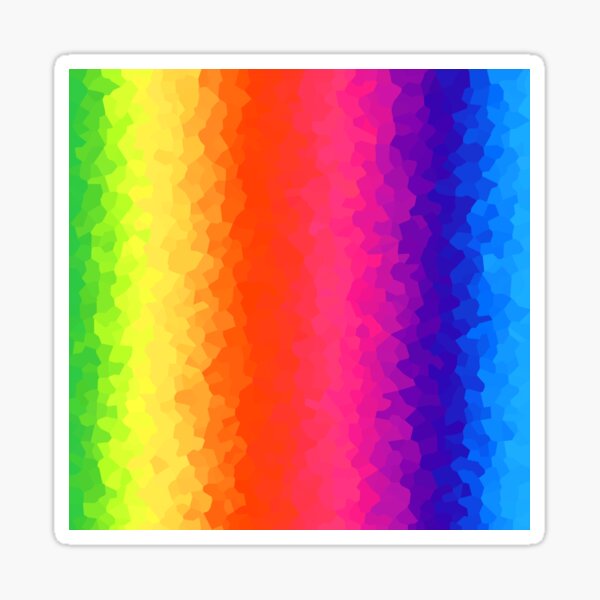 "Fractured Rainbow Gradient" Sticker for Sale by orlyfuchsgalche ...