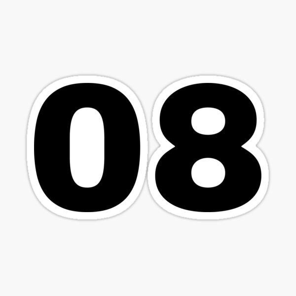 "Number8" Sticker by Custom-Heraldry | Redbubble