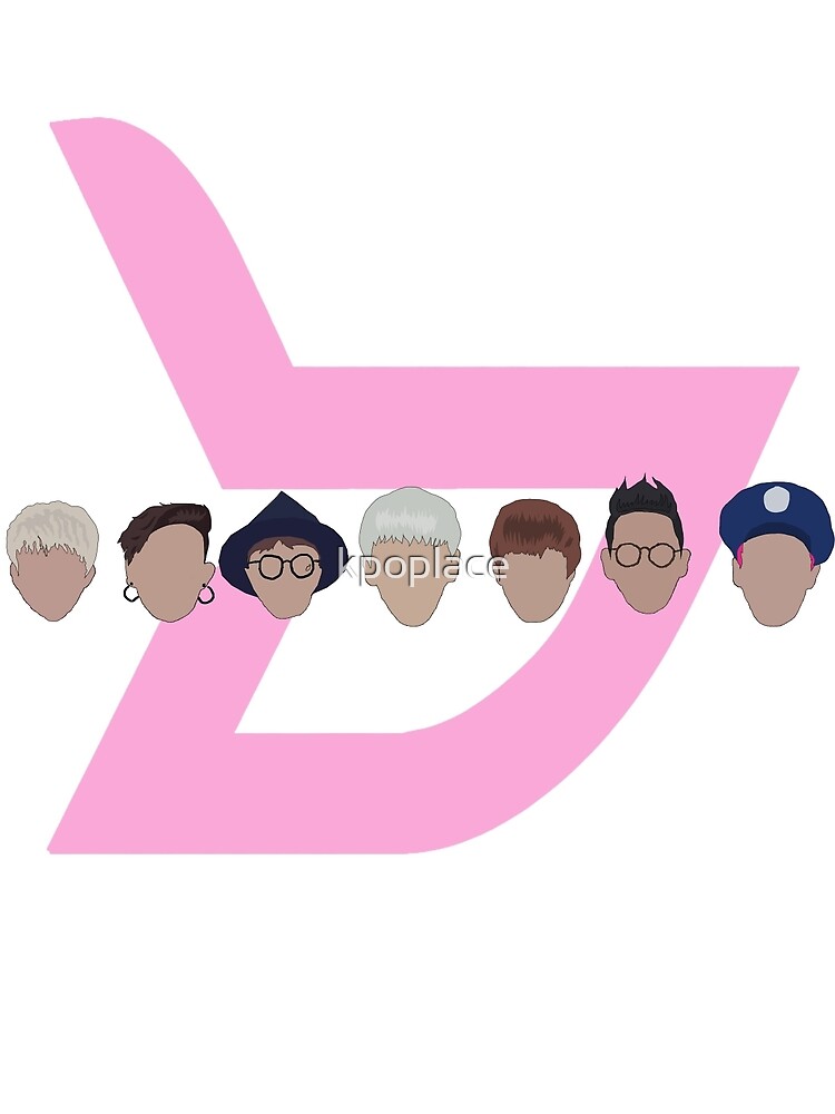 "block b logo heads" Art Print by kpoplace | Redbubble