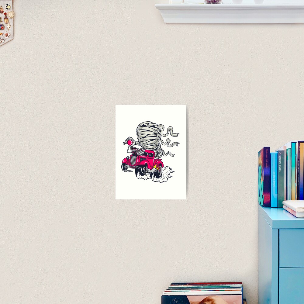 "Mummy Race Jeep Car Racer Cartoon Drawing" Art Print by masum8282 ...