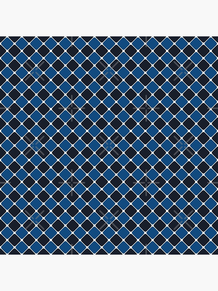 Póster «Cuadrados diagonales redondeados / Océano y azul marino» de ...