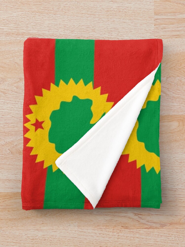 Flag Of The Oromo People Oromoo Throw Blanket For Sale By Tonbbo