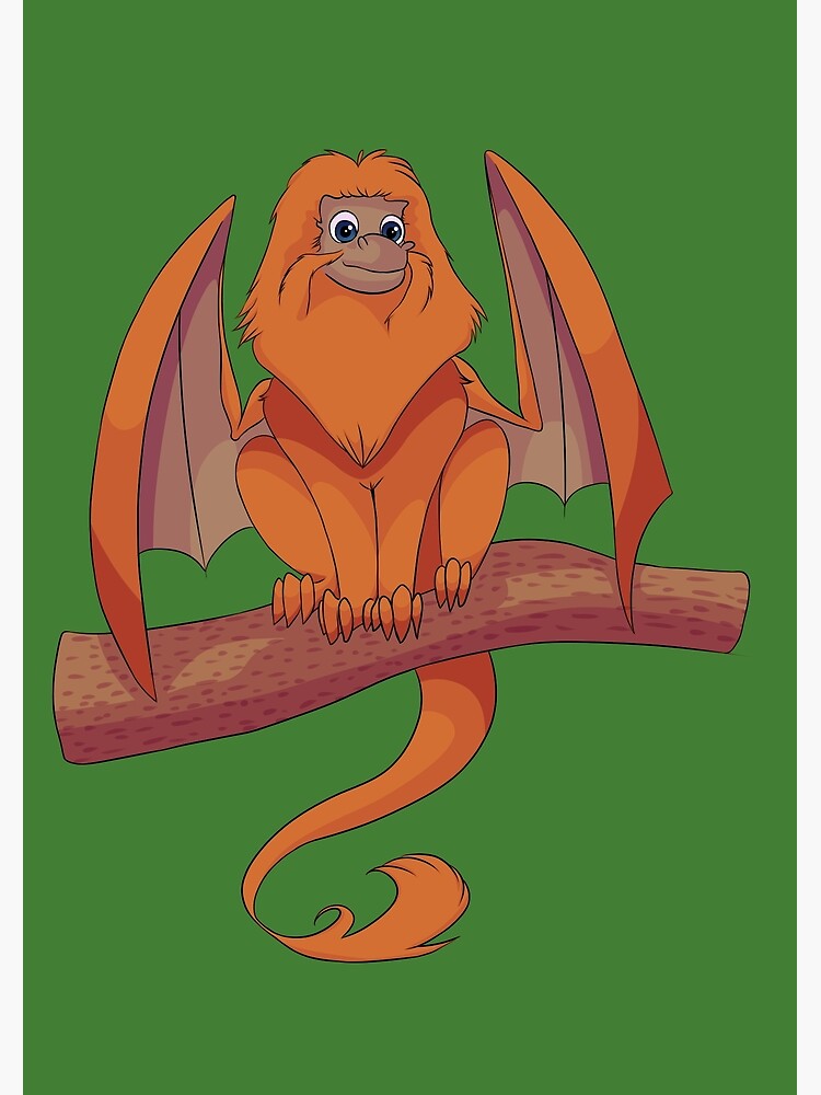 "Golden Tamarin Dragon" Poster by Blenderbeetle | Redbubble