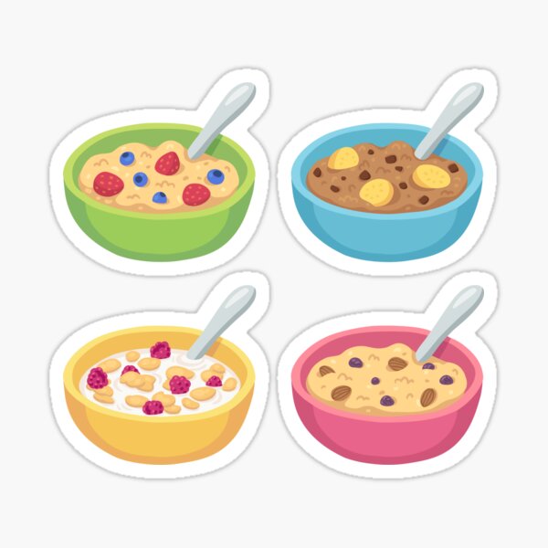 Oatmeal Stickers | Redbubble