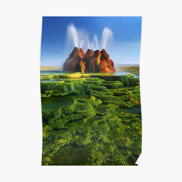 "Green Fly Geyser" Poster by IngeJohnsson | Redbubble