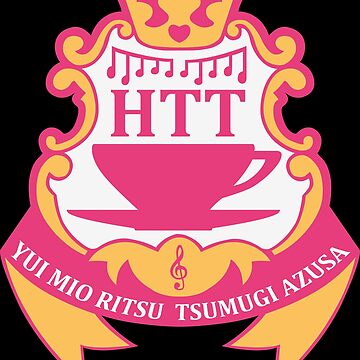 "K-ON! - Hōkago Tea Time (Pink Logo)" Art Board Print for Sale by ...