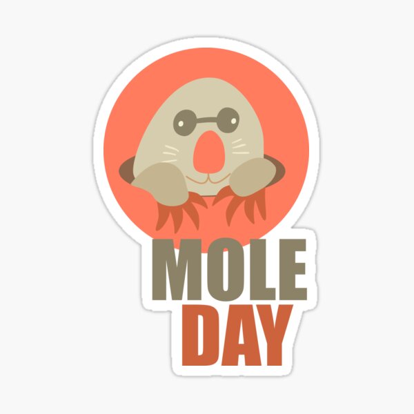 Mole Day Stickers | Redbubble