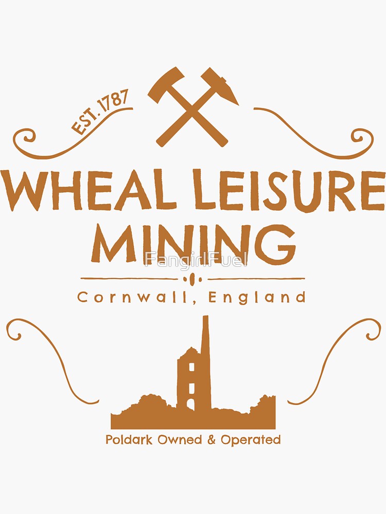 "Wheal Leisure Mining - Copper" Sticker by FangirlFuel | Redbubble