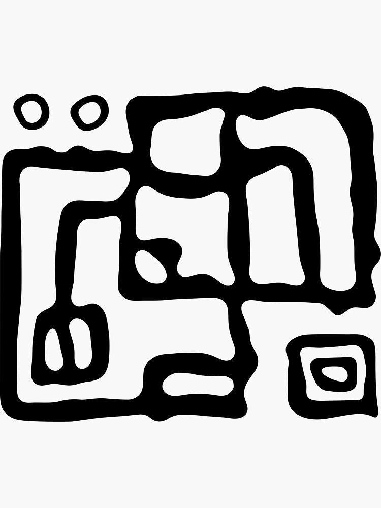 "23438 Coloring page for textiles." Sticker for Sale by LeMoor | Redbubble